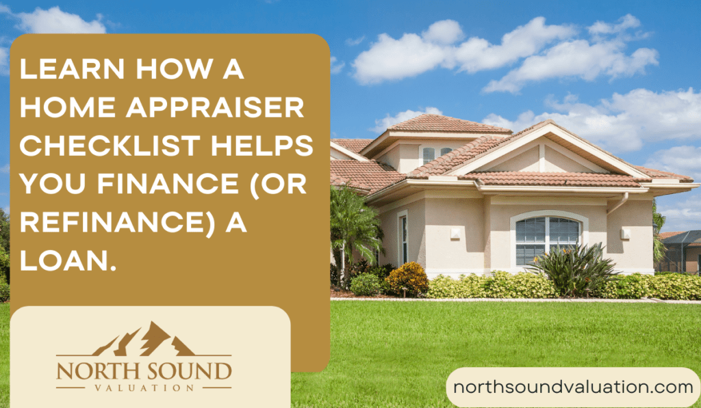 Checklist for home appraisal of house for refinance